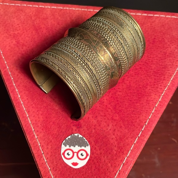 Accessories | Arm Charm Ornate Brass Wrist Cuff Vintage 6 Inch | Poshmark